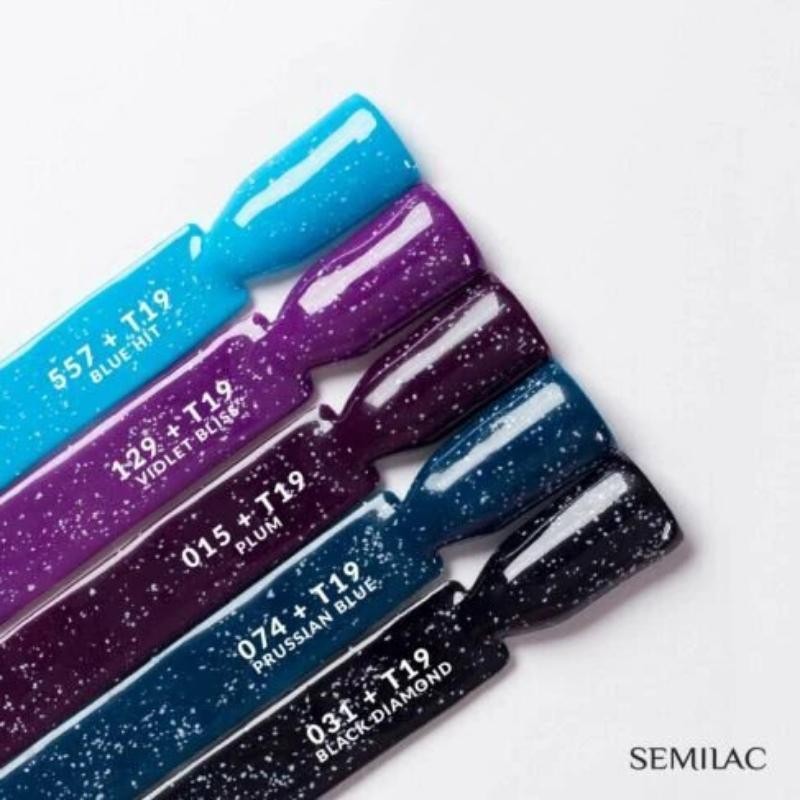 Semilac T19 - Top No Wipe White Sprinkles 7 ml | MaterialEstetica.com