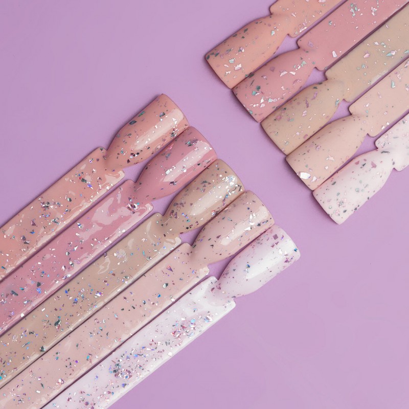 Semilac T23 - Top No Wipe Flower Flakes Mate 7 ml | MaterialEstetic...