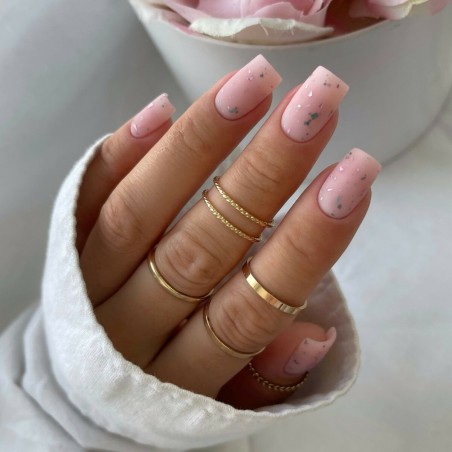 Semilac T23 - Top No Wipe Flower Flakes Mate 7 ml | Official distri...